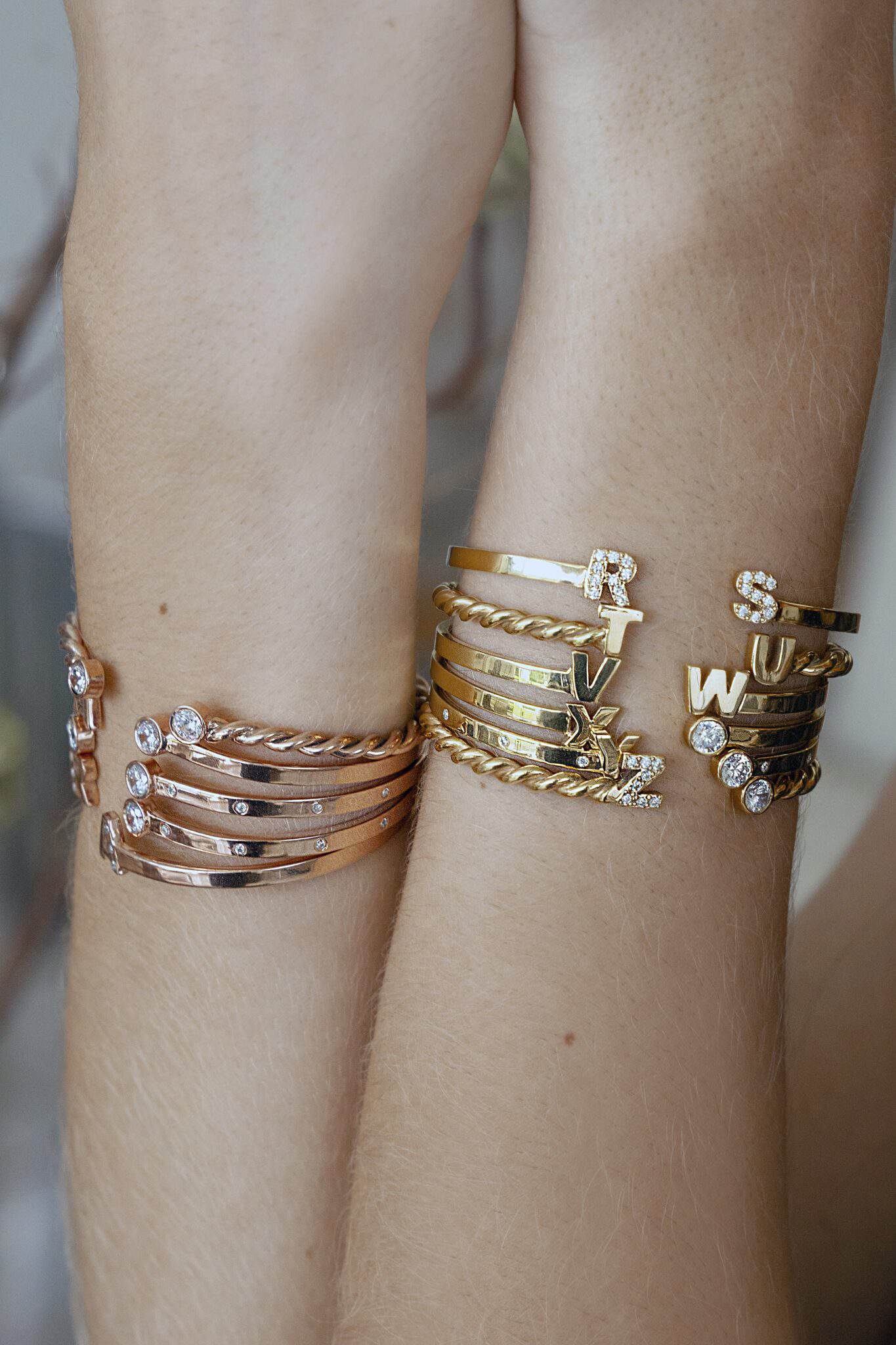 Sterling Silver Monogram Cuff - Andrea Barrail